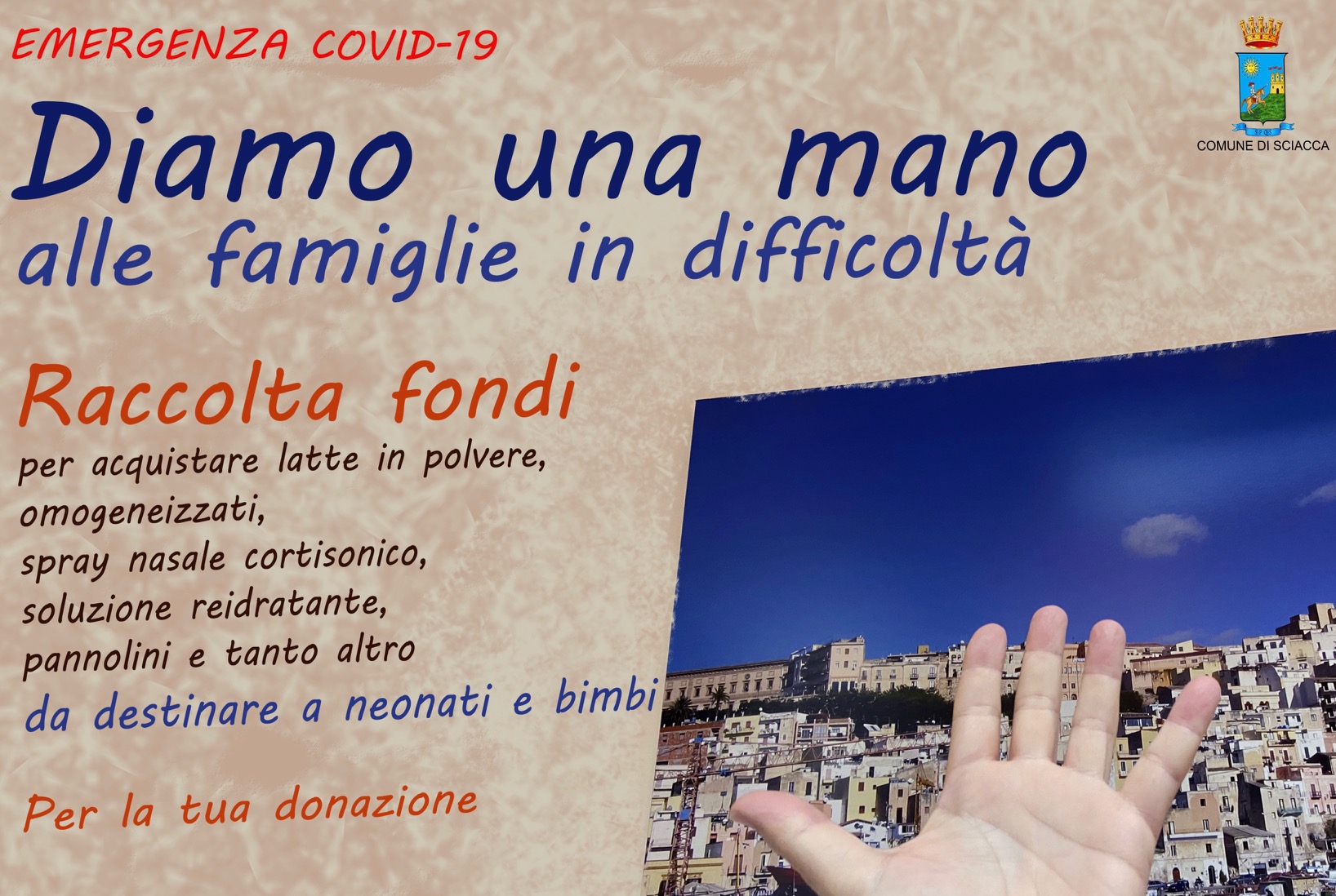 “Diamo una mano alle famiglie in difficoltà”: parte raccolta fondi a ...