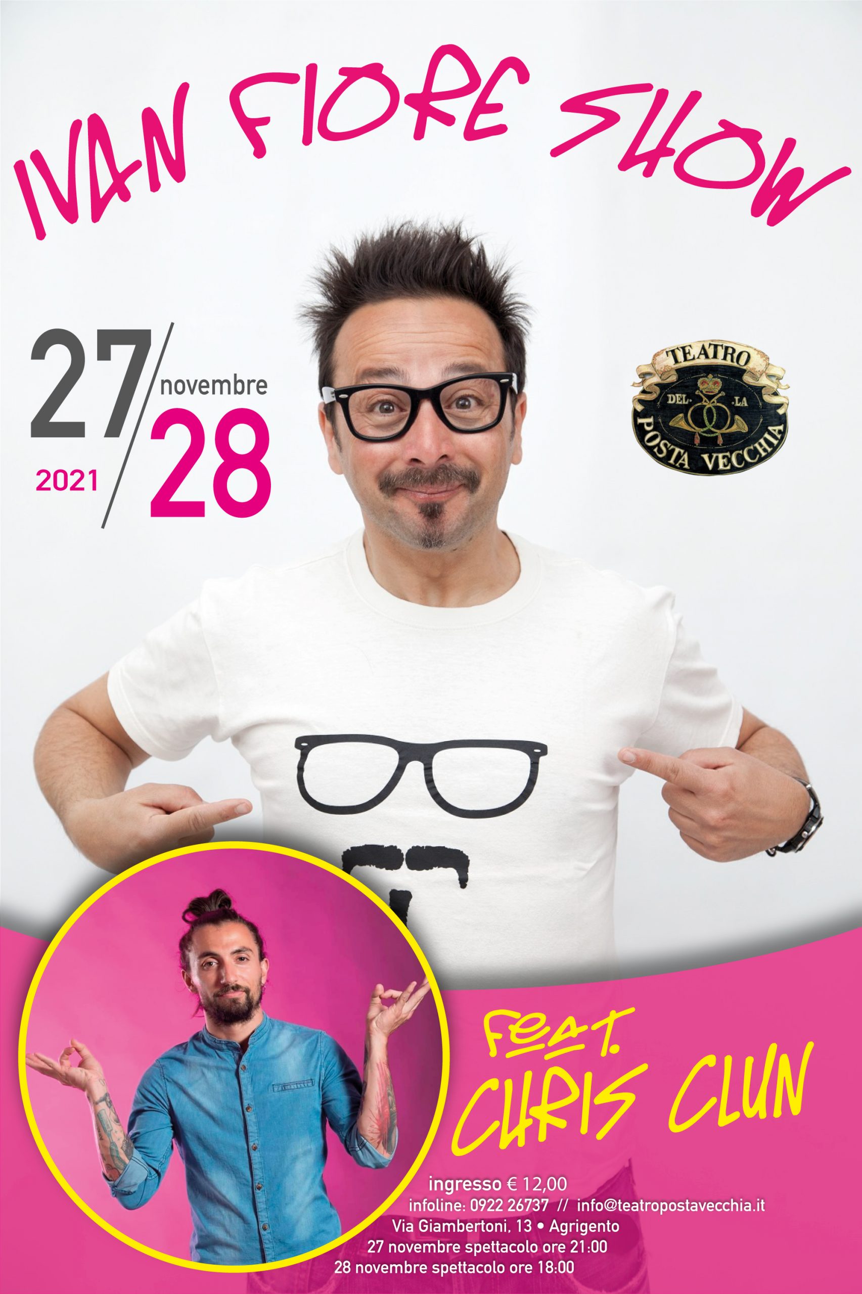 Cabaret al Teatro della Posta Vecchia con Ivan Fiore e Chris Clun - GrandangoloAgrigento