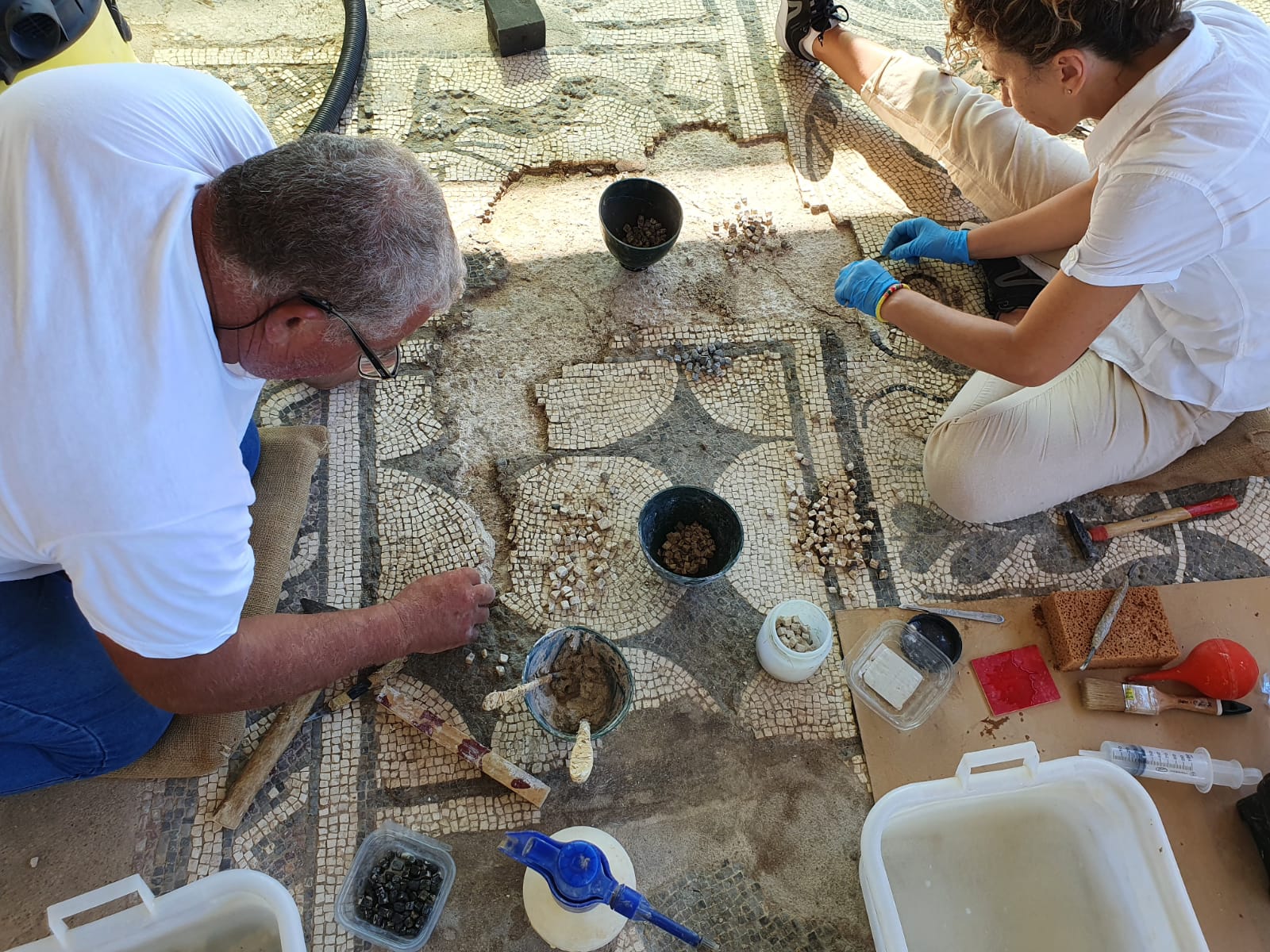 Villa Romana, il pubblico incontra i restauratori di mosaici: al via le ...