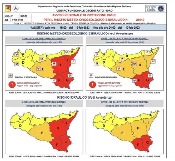 Agrigento, allerta meteo: domani scuole chiuse e mercatino sospeso ...