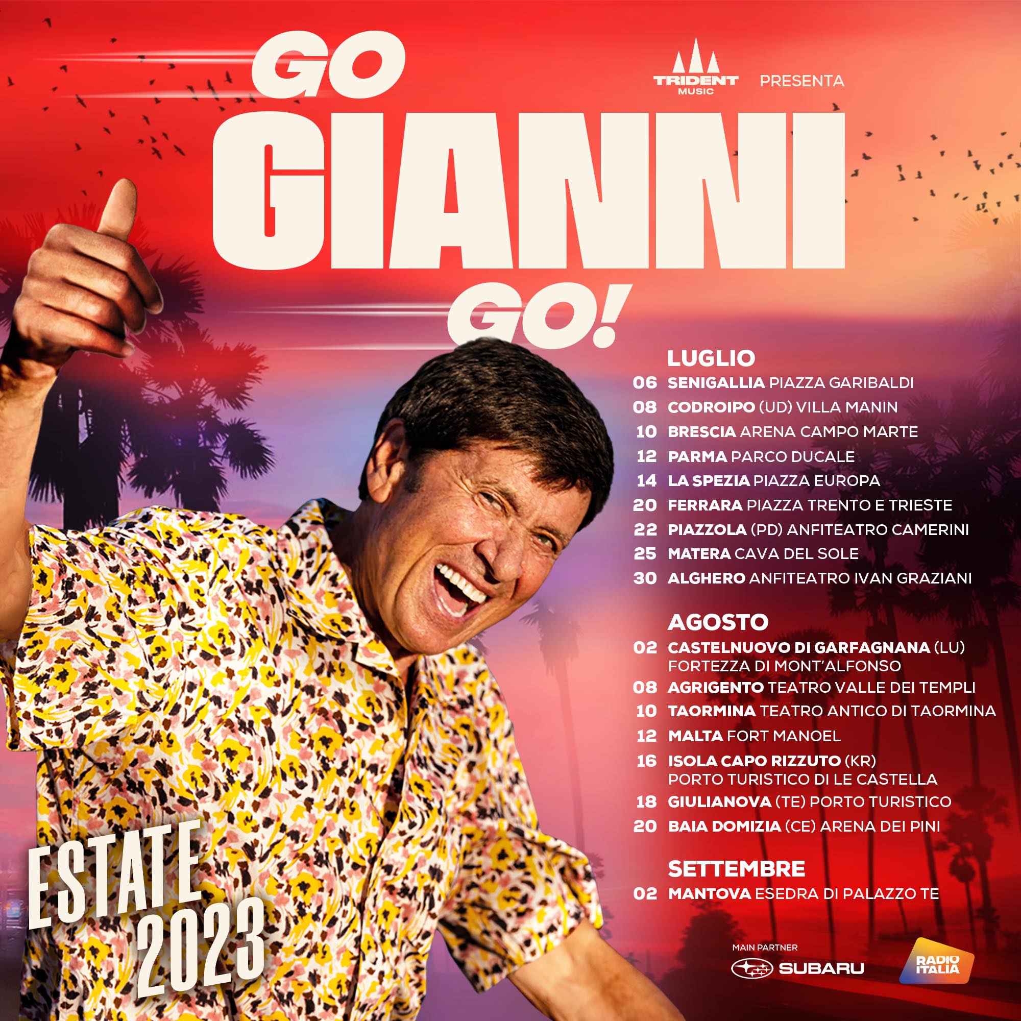 Agrigento, Gianni Morandi in concerto alla Valle dei Templi l'8 agosto ...