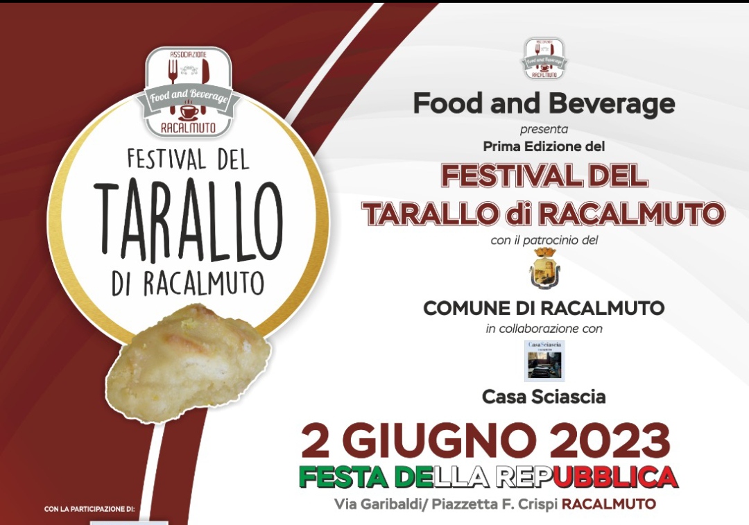 Racalmuto, il 2 giugno al via il Festival del Tarallo ...