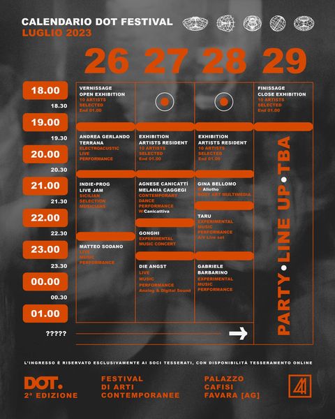 Favara, dal 26 al 29 Luglio al vide del DOT Festival - GrandangoloAgrigento