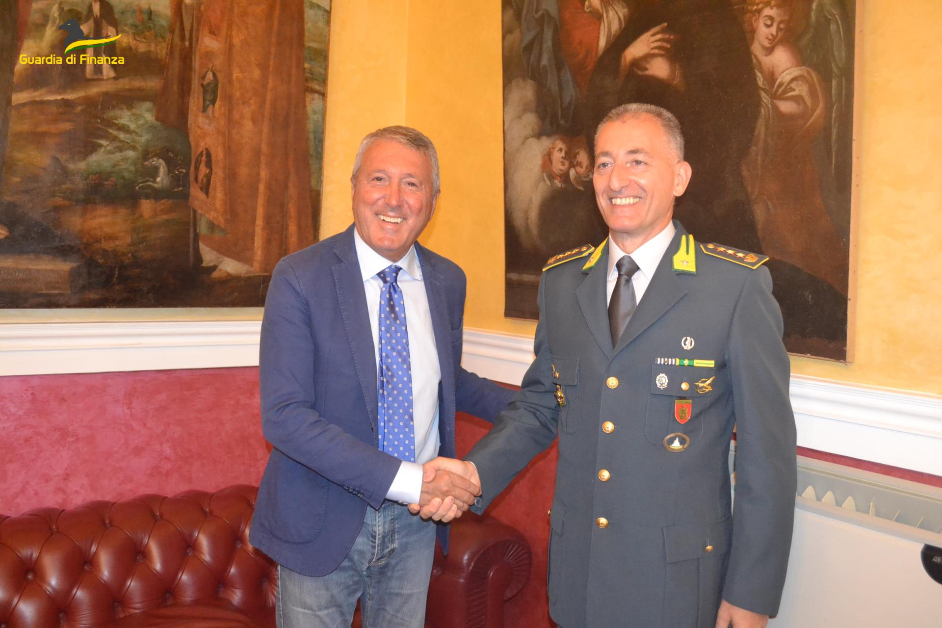 Agrigento, il colonnello della Gdf Moro incontra il sindaco Miccichè ...