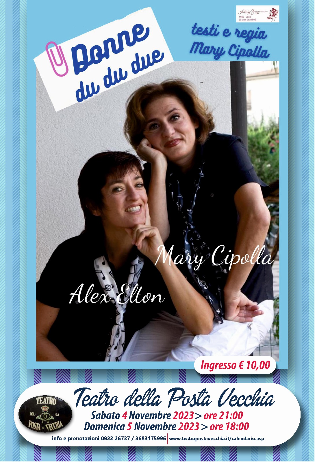 Al teatro della Posta Vecchia il duo Mary Cipolla e Alex Elton ...