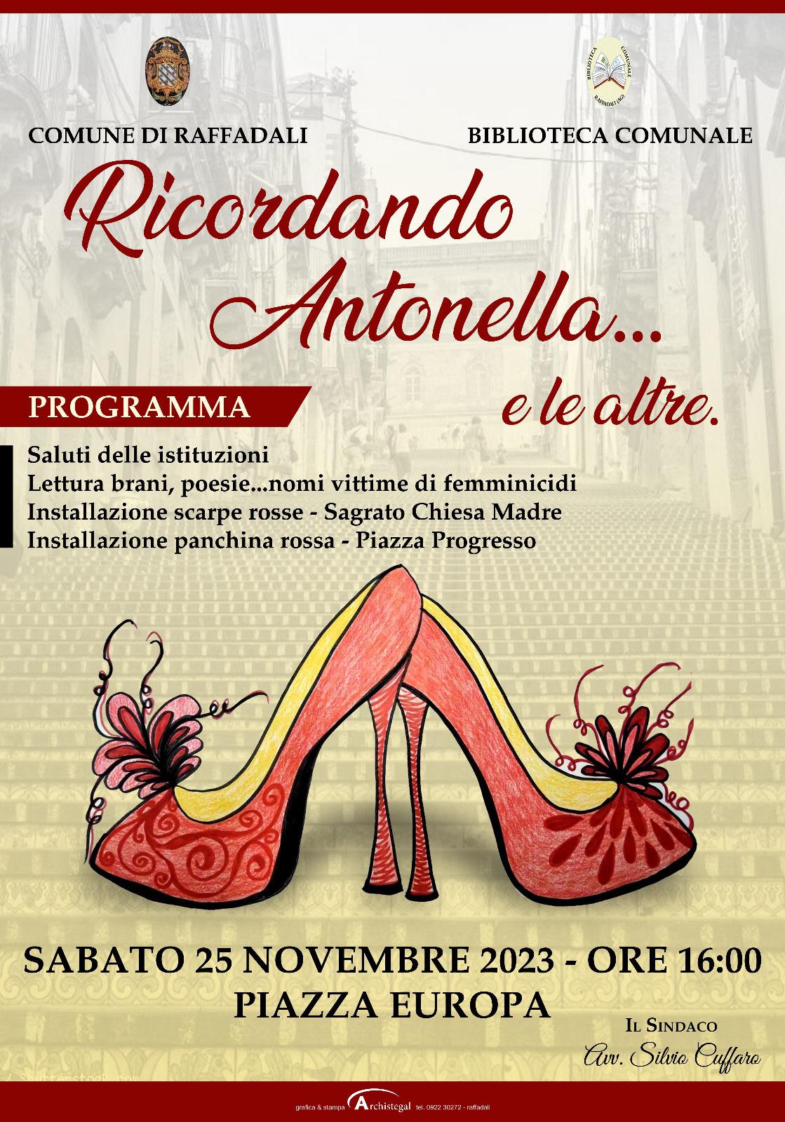 “Ricordando Antonella e le altre…” flash mob a Raffadali ...