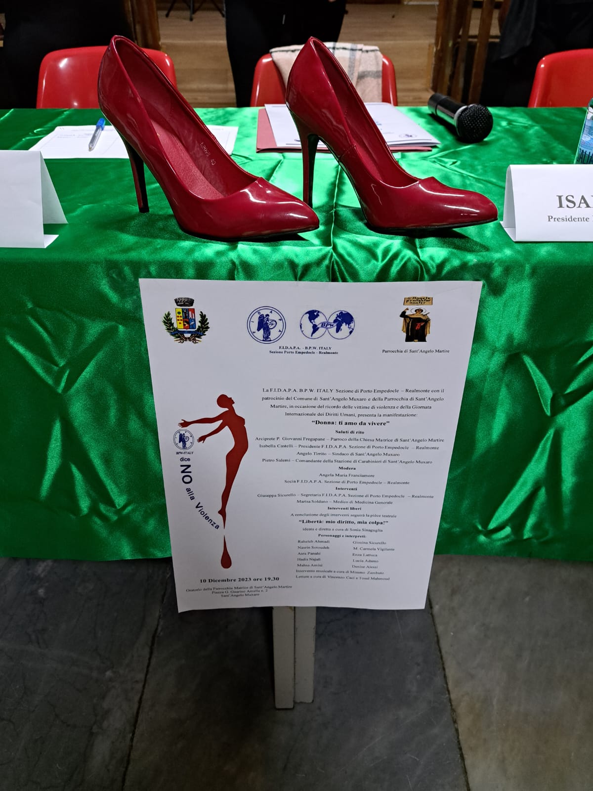 Sant'Angelo Muxaro, la Fidapa e il messaggio sociale “Donna: ti amo da ...