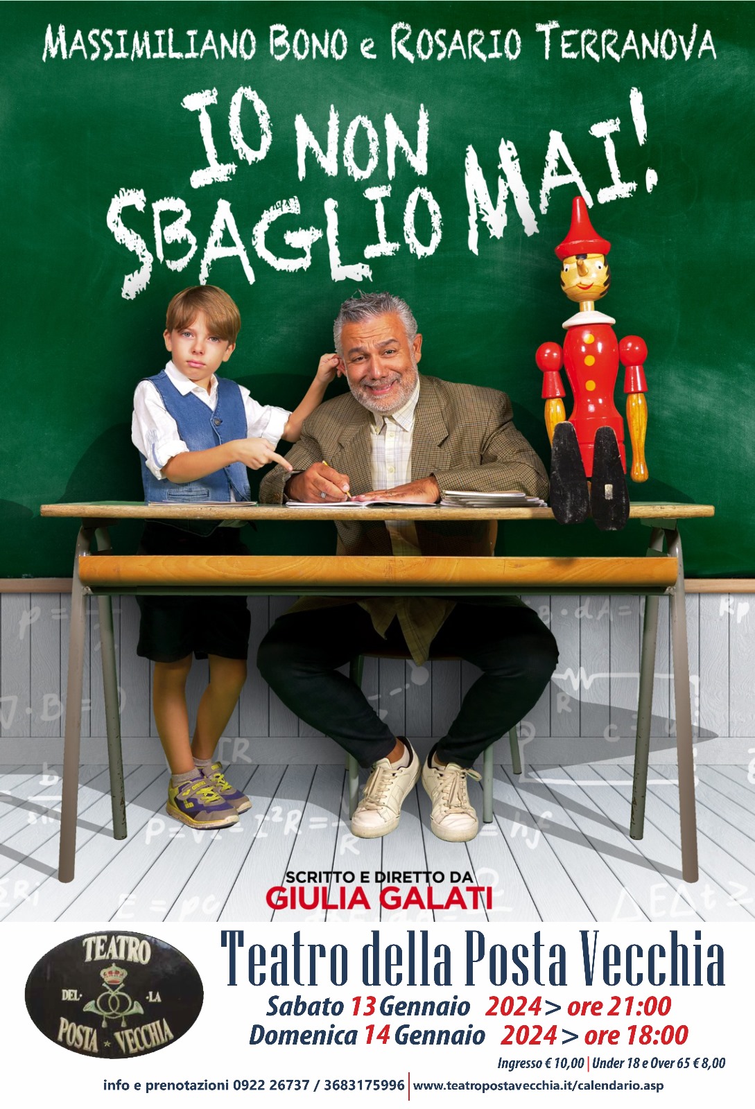 Al teatro della Posta Vecchia la commedia brillante "Io non sbaglio mai ...