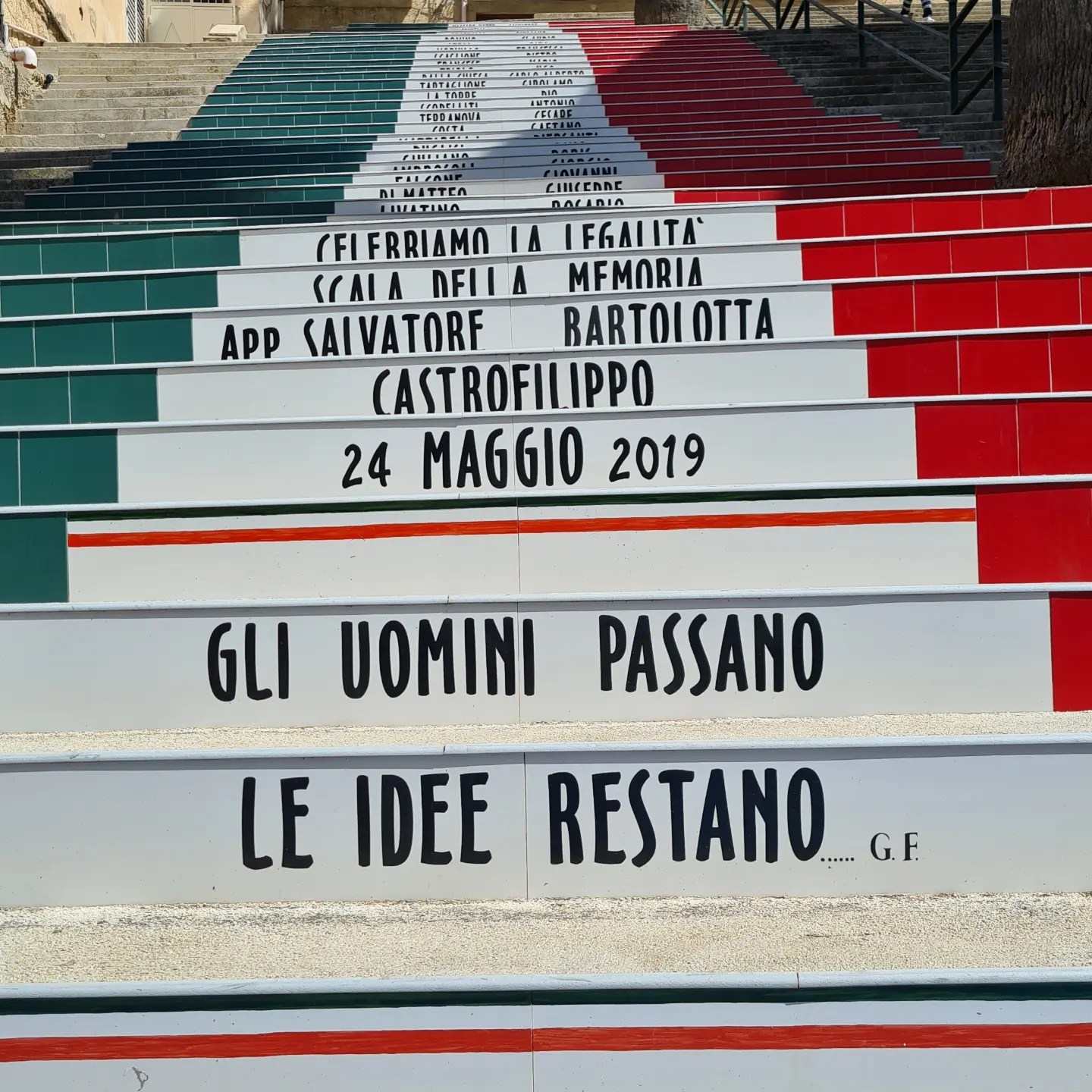 Giornata della Legalità, a Castrofilippo inaugurata la "Scala della ...
