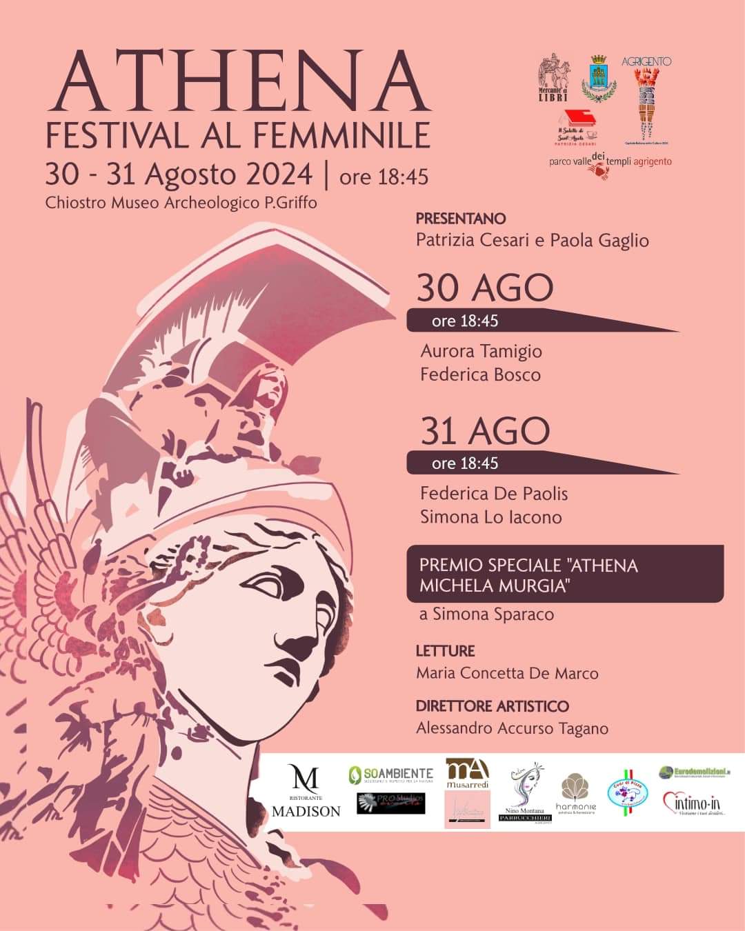 Al via la terza edizione dell'Athena Festival - GrandangoloAgrigento