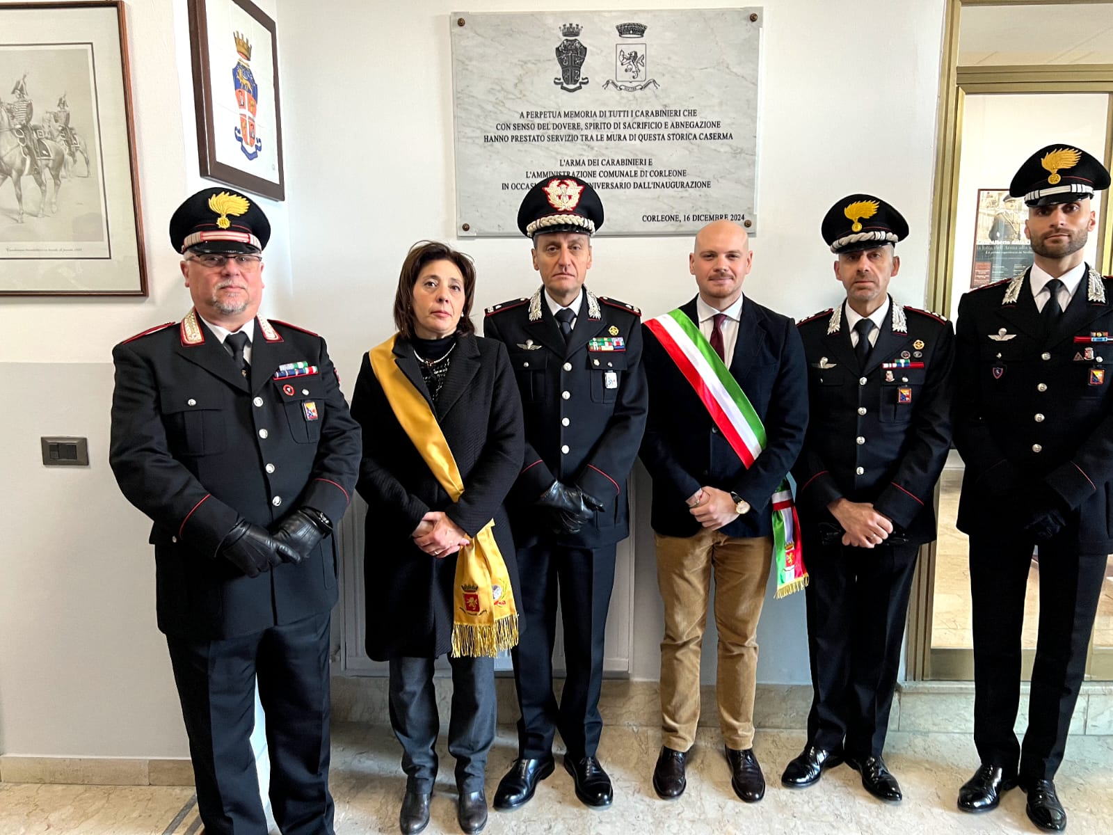 La caserma dei carabinieri di Corleone compie 90 anni, la cerimonia ...