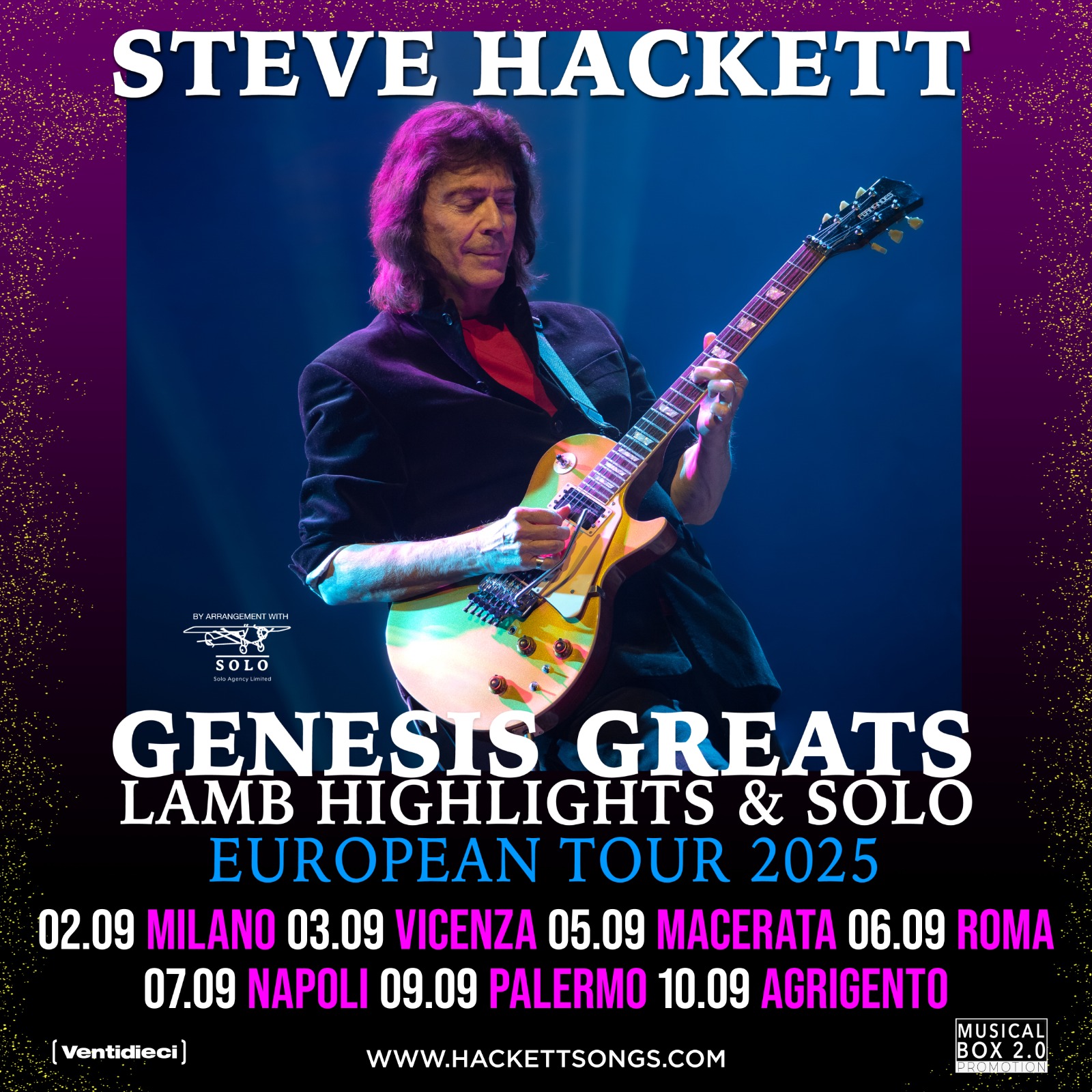 Steve Hackett torna in Italia, il 10 settembre ad Agrigento ...