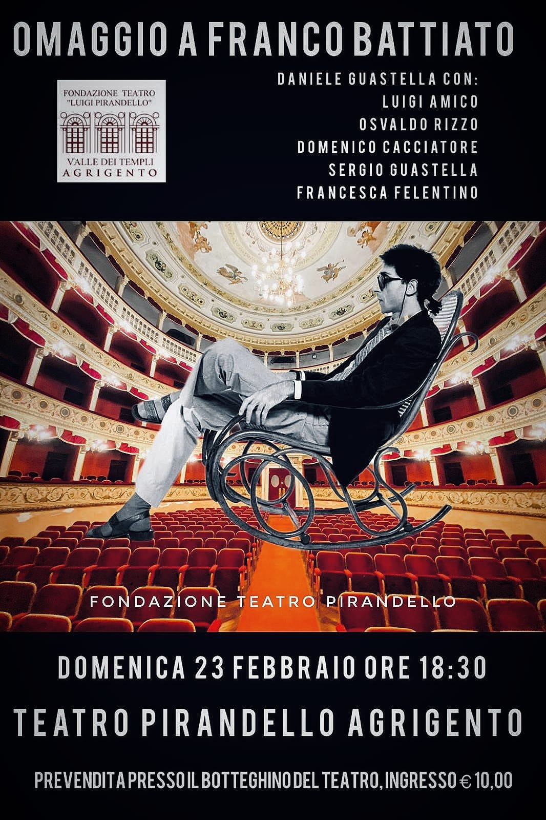 Al teatro Pirandello il cantante Daniele Guastella omaggia Franco ...