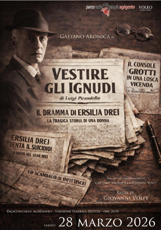 "Vestire gli ignudi" di Luigi Pirandello, in scena il la prima ...
